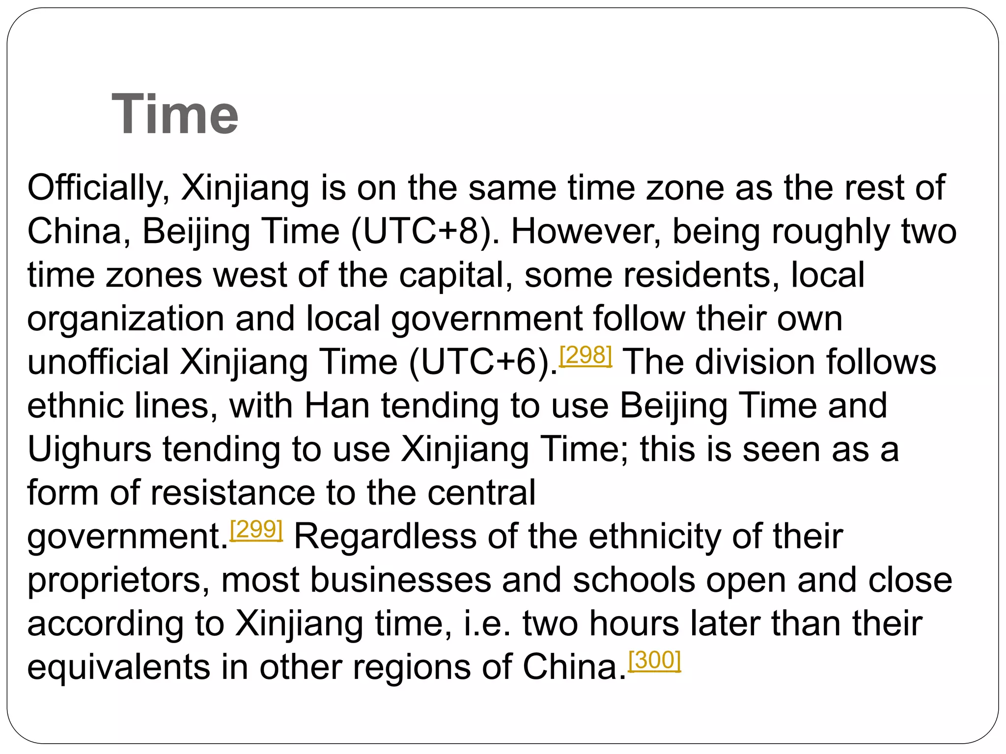 Sinkiang or Xinjiang | PPTX