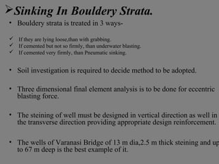 Sinking of well foundation | PPT