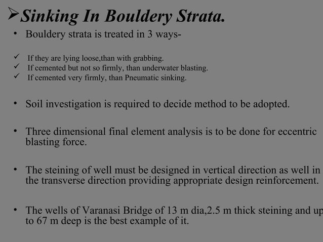 Sinking of well foundation | PPT | Gardening | Home & Garden