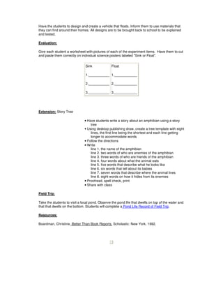 Sink Or Float | PDF