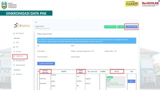 Sinkron Data - Sosialisasi Uji Kompetisi | PPTX