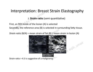 Strain Elastography for Breast | PDF