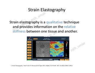 Strain Elastography for Breast | PDF