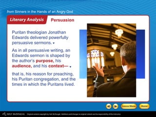 "Sinners in the Hands of an Angry God" | PPT
