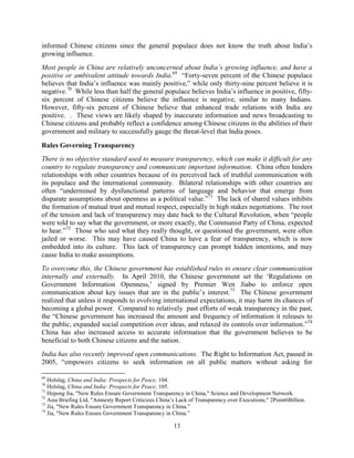 Bilateral Communication Practices Between China and India | DOCX