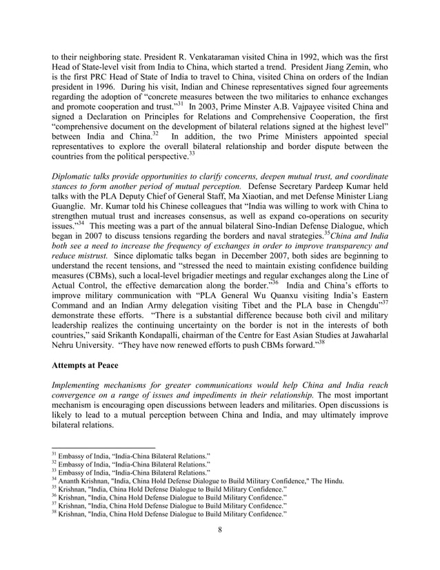 Bilateral Communication Practices Between China and India | DOCX | Asia ...