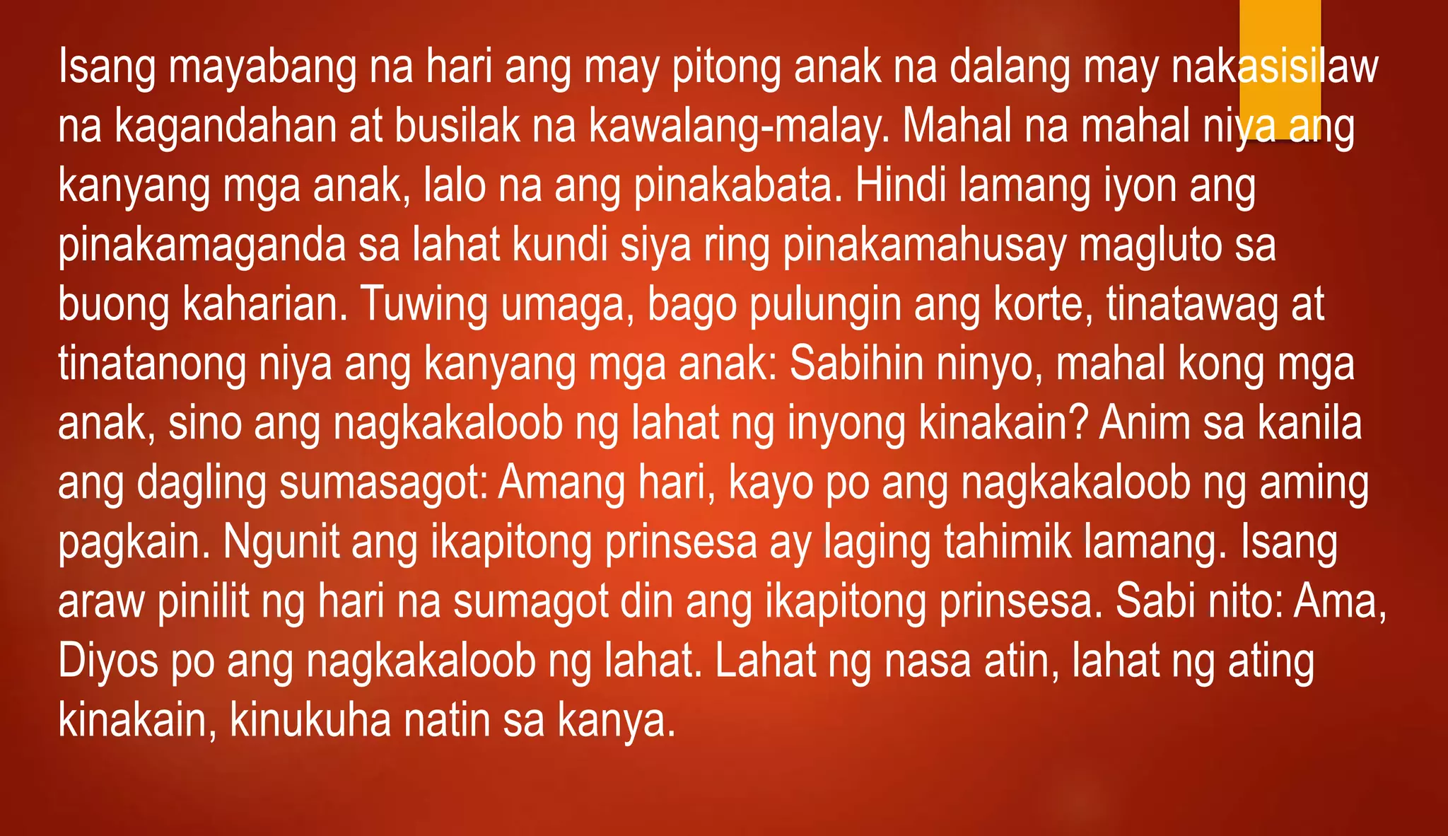 Filipino 9 Sino ang Nagkaloob | PPTX