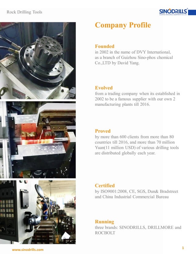 Sinodrills general catalogue | PDF