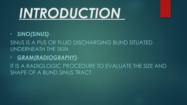 SINOGRAM.pptx surgical aspects of sinogram and its applications | PPTX