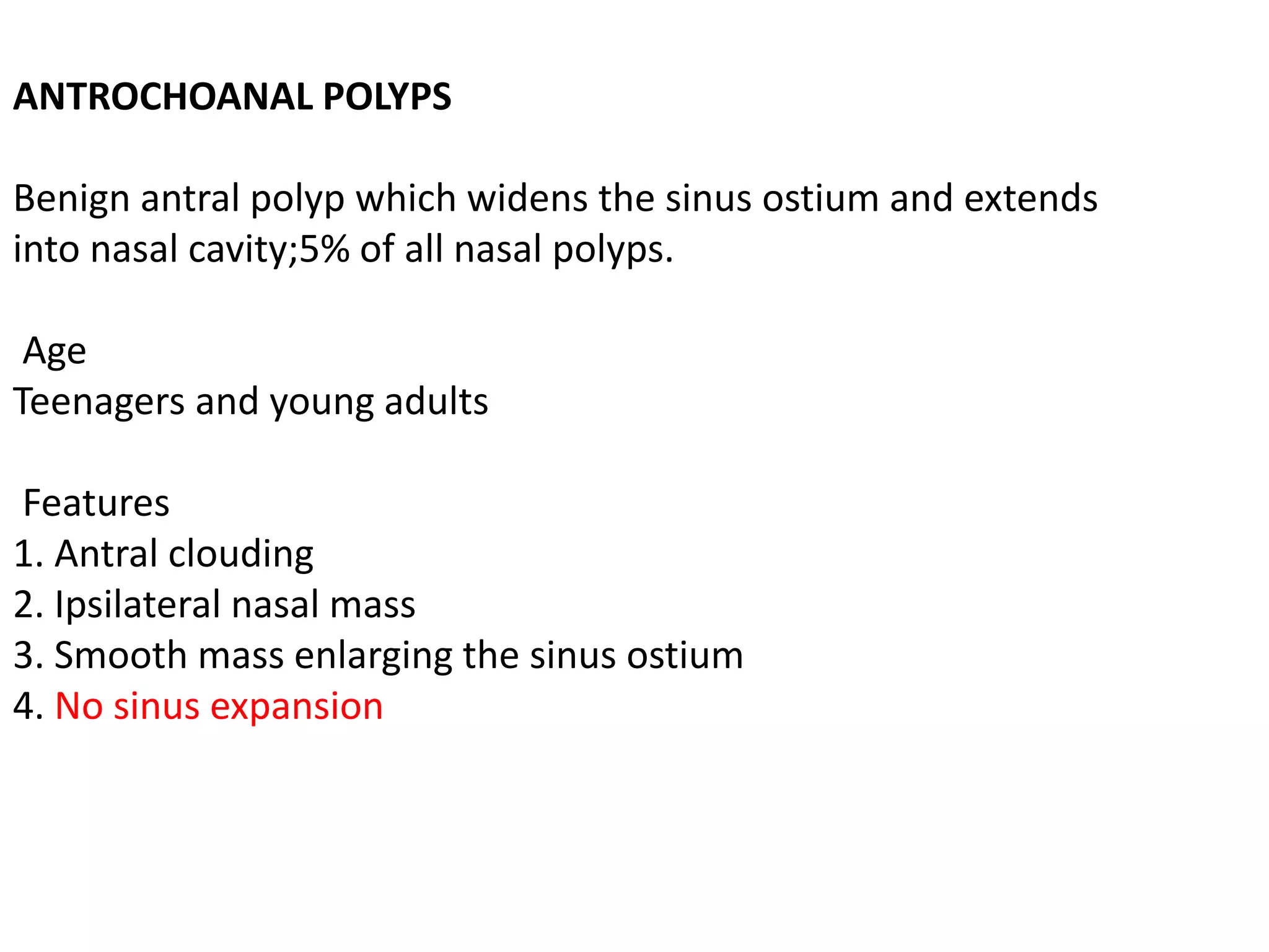 Sinonasal polyps | PPTX