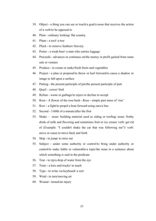 SYNONYMS, ANTONYMS, POLYSEMY, HOMONYM, AND HOMOGRAPH | DOC