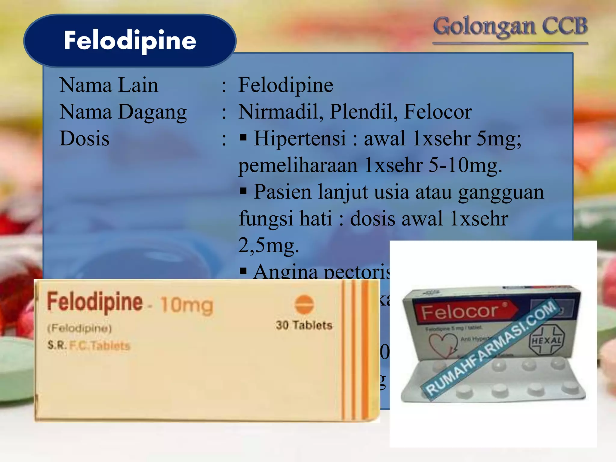 antihipertensi gololongan calcium channel blocker | PPTX