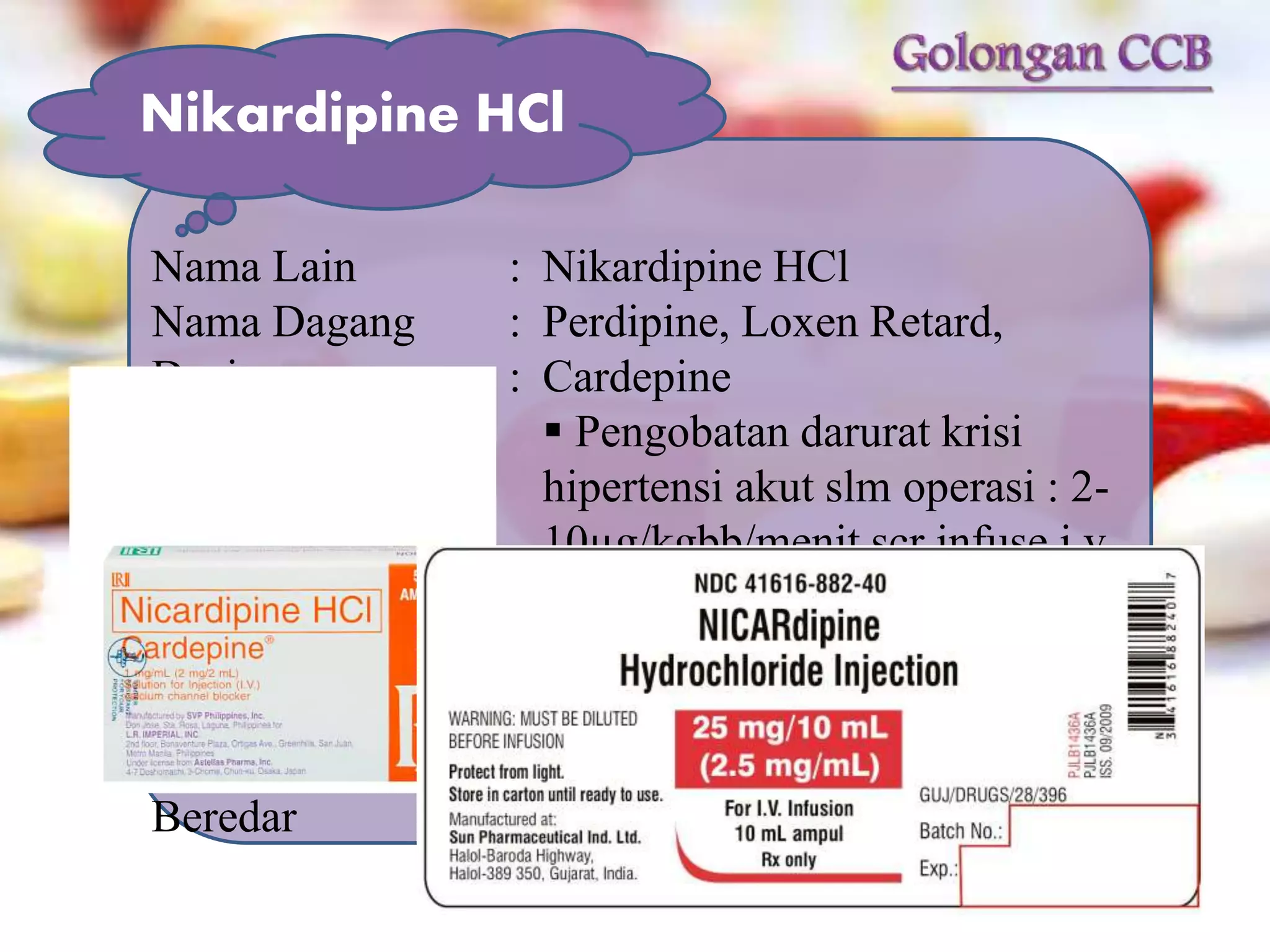 antihipertensi gololongan calcium channel blocker | PPTX