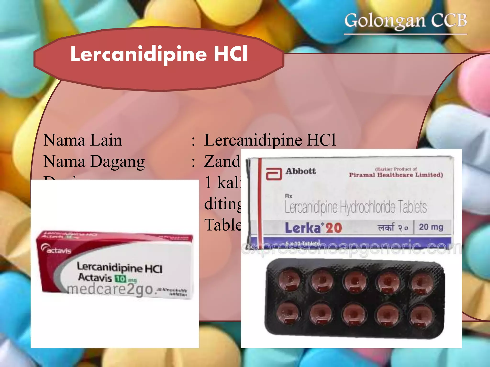 antihipertensi gololongan calcium channel blocker | PPTX