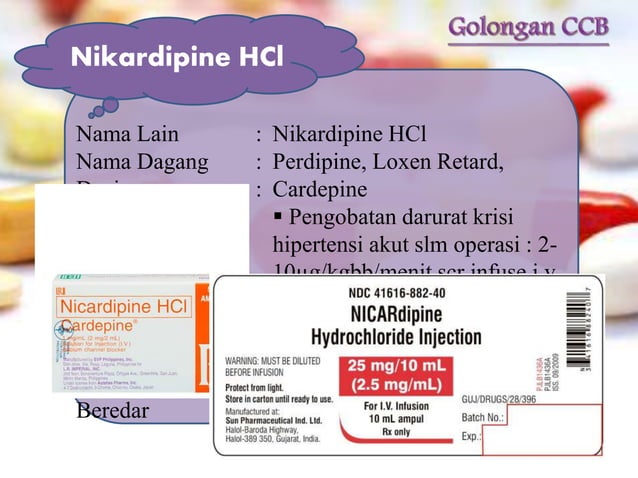 antihipertensi gololongan calcium channel blocker | PPTX