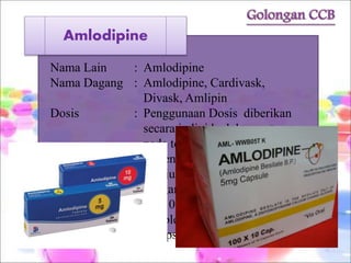 antihipertensi gololongan calcium channel blocker | PPTX