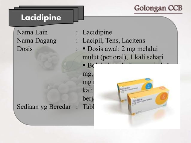antihipertensi gololongan calcium channel blocker | PPTX