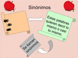 Sinonimos antonimos | PPT