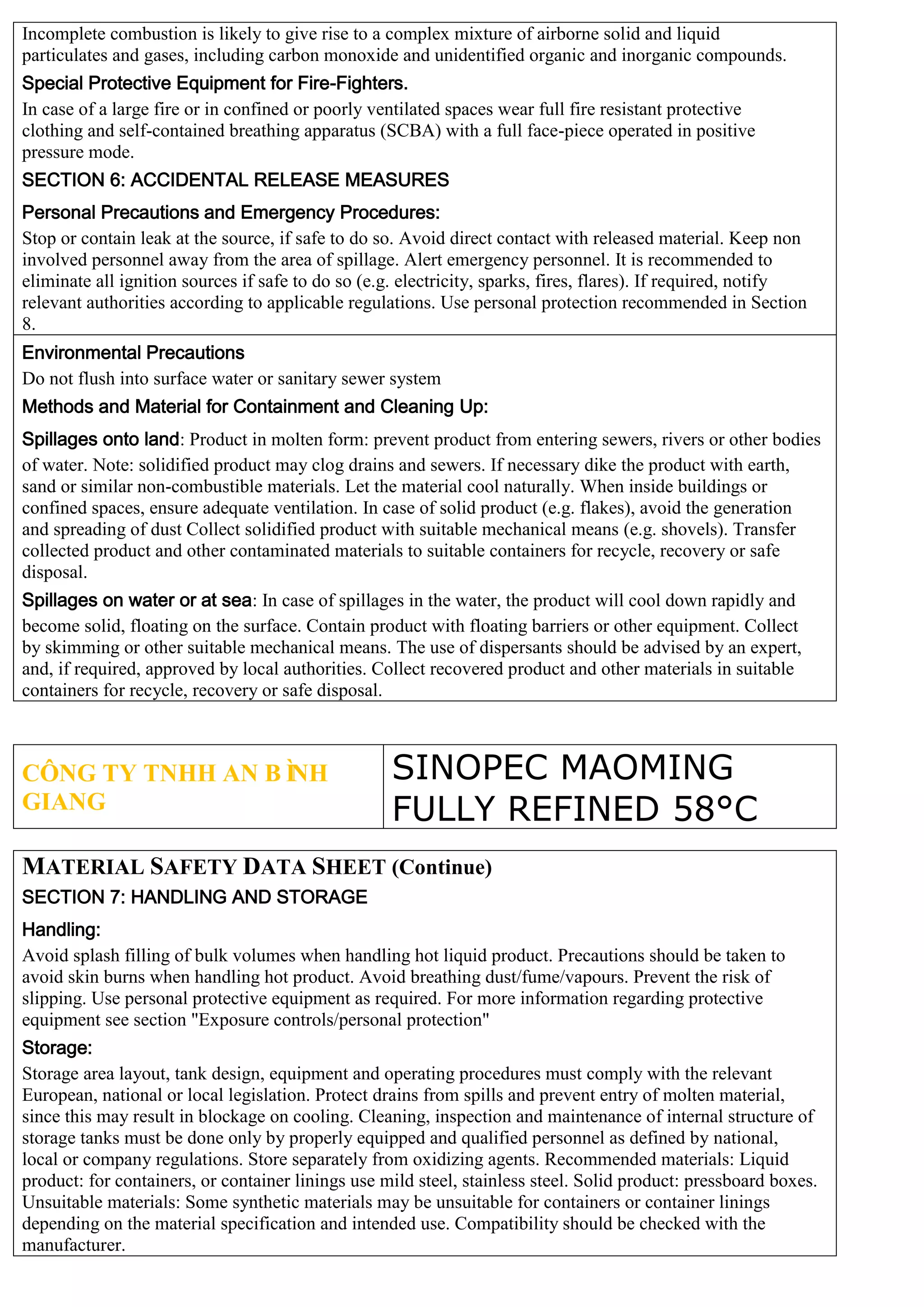 Sáp paraffin wax | PDF