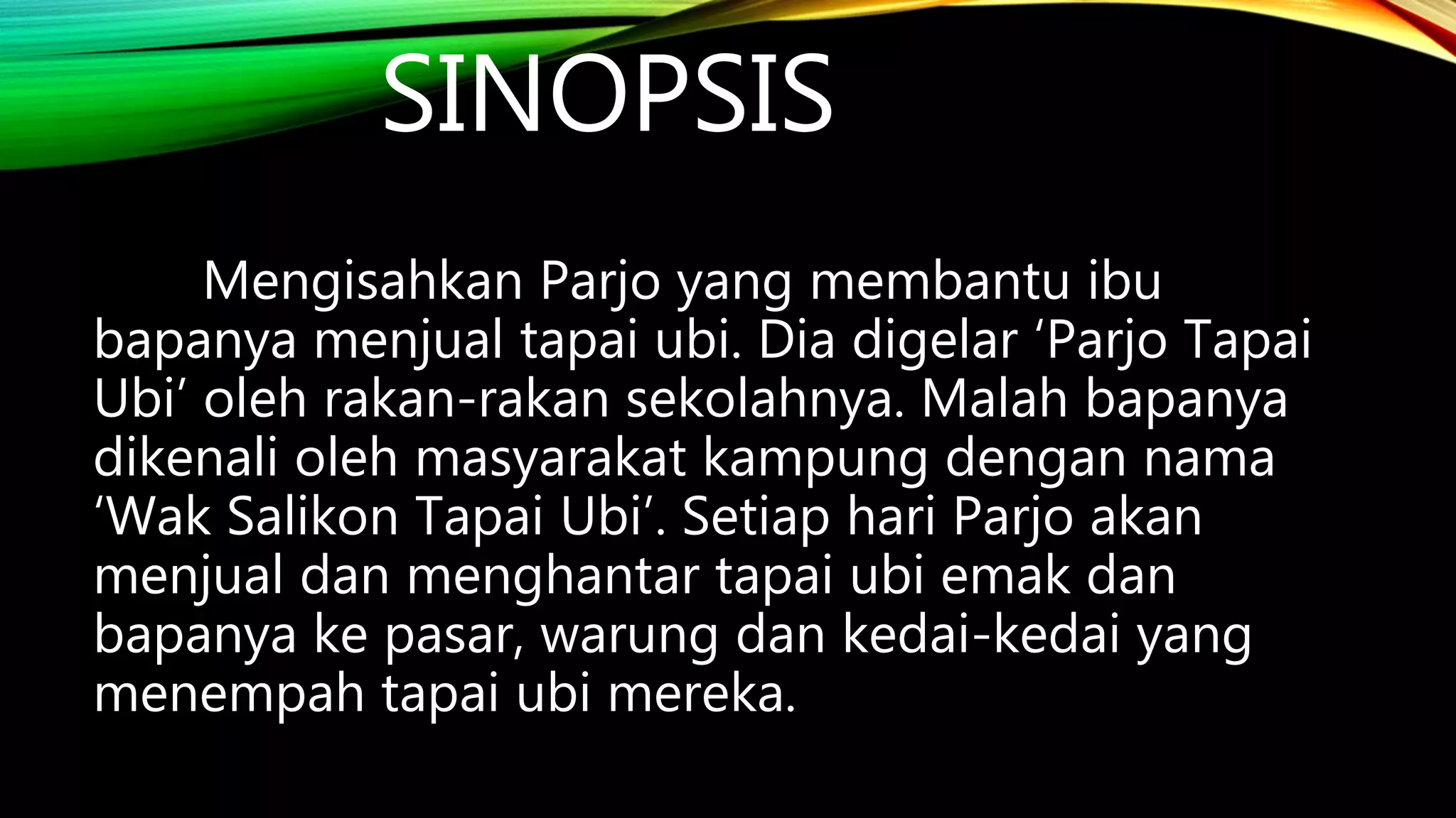 Sinopsis Cerpen Legasi Tapai Ubi Ppt