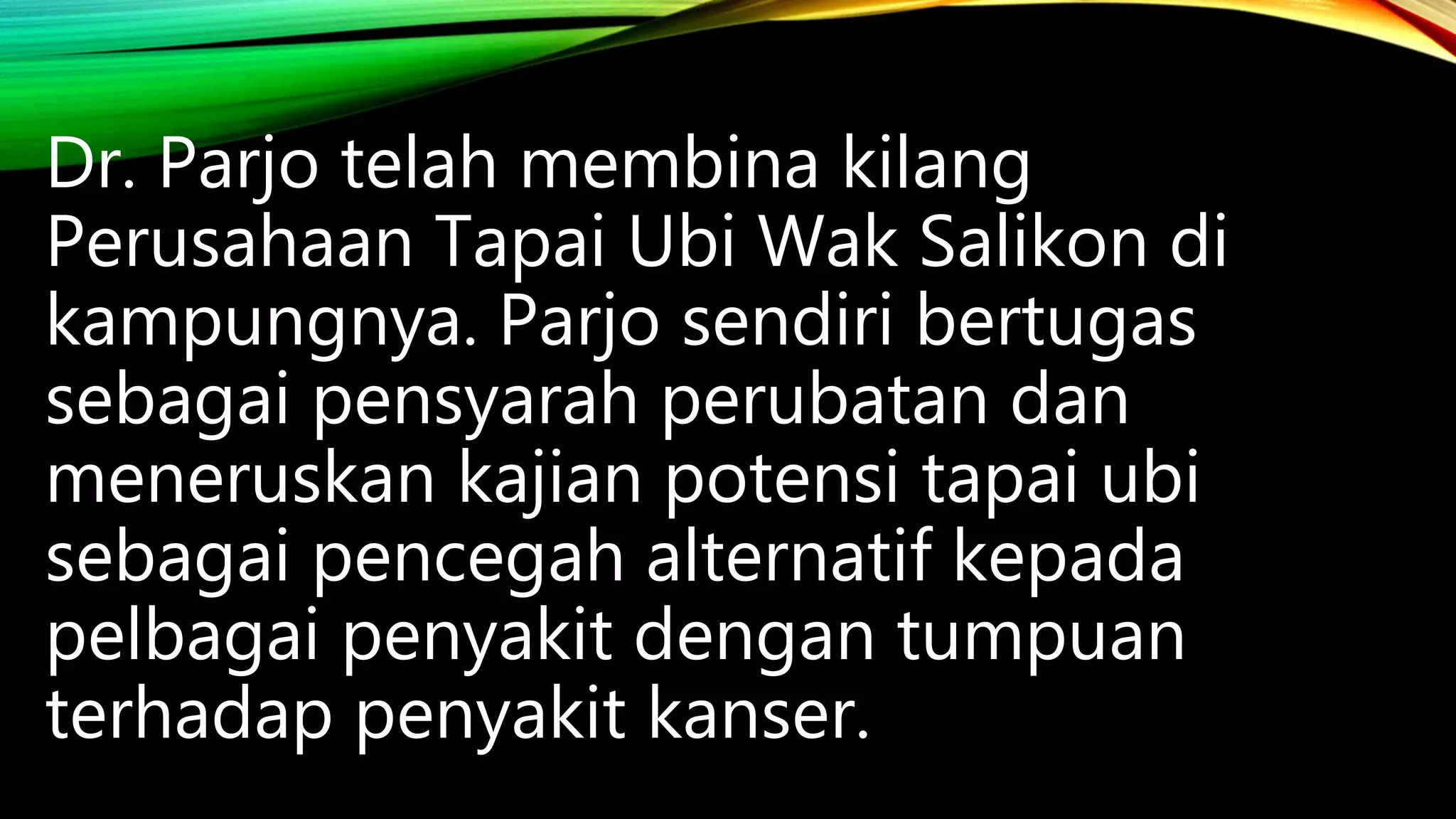 Sinopsis cerpen legasi tapai ubi | PPTX