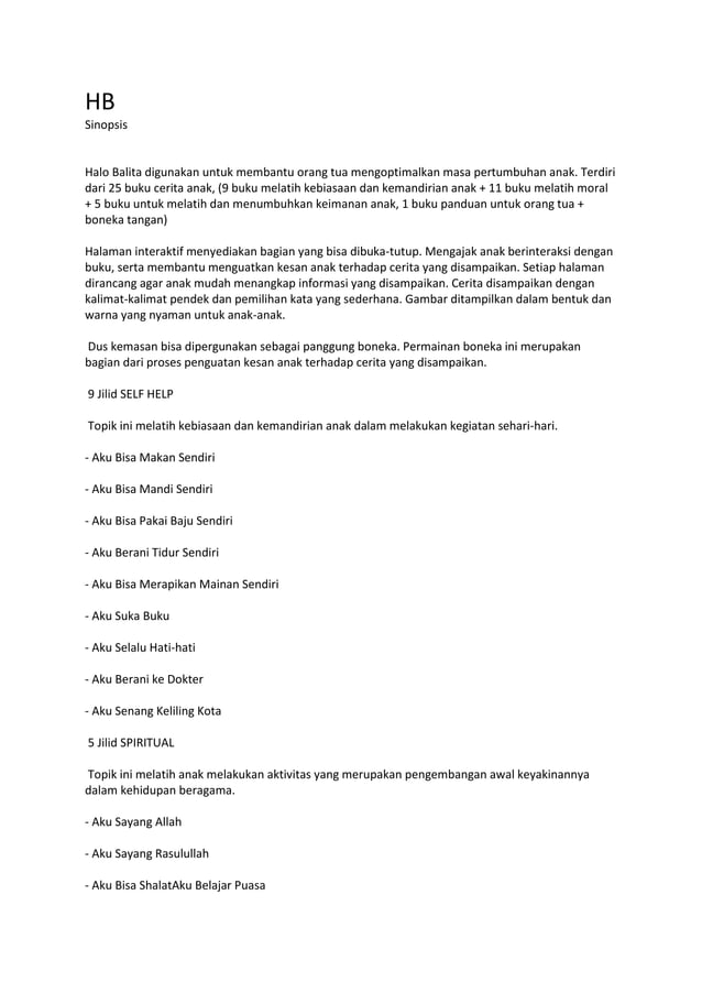 Sinopsis dan spesifikasi buku mds | PDF | Free Download