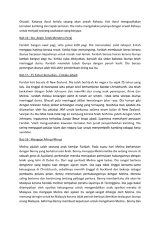 Sinopsis kabus di perbukitan | PDF