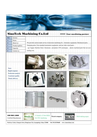 SinoTech Catalog. | PDF
