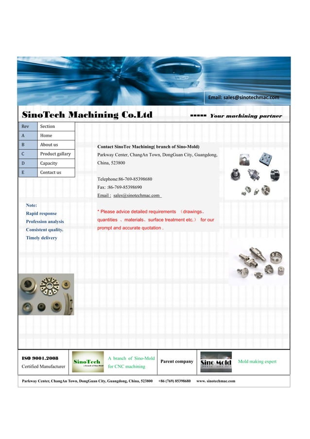 SinoTech Catalog. | PDF