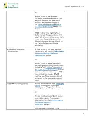SINP requirements | PDF