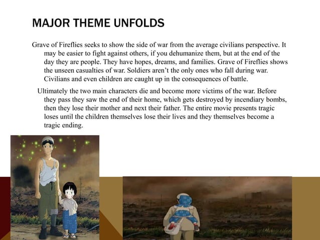 How does it end? "Grave of The Fireflies" Powerpoint | PPT