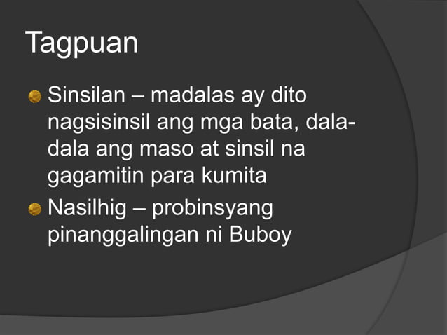 Sinsil boys ni German V. Gervacio | PPTX