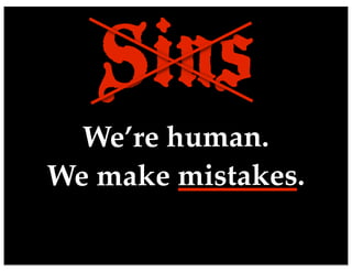 Sins of a UX Researcher | PPT