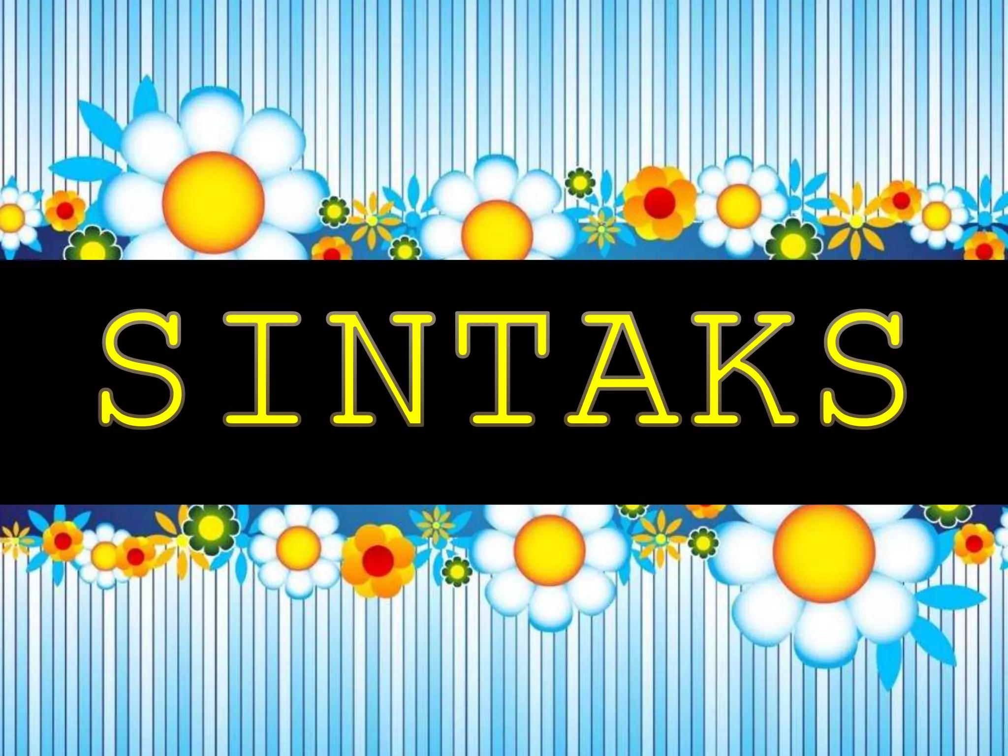 Sintaks | PPTX