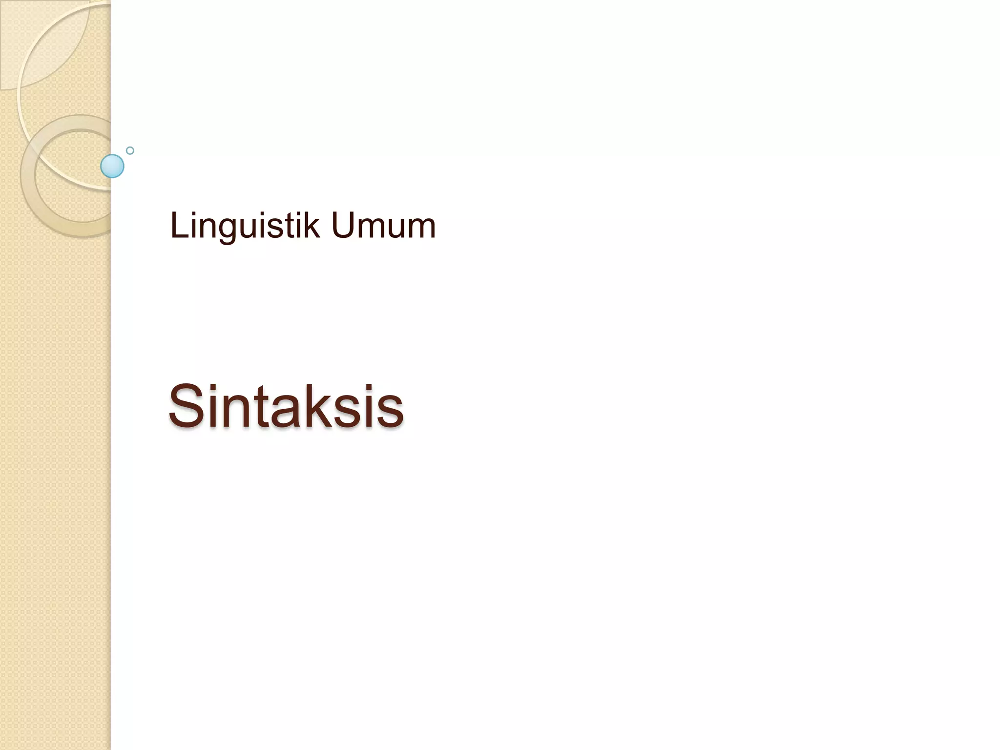 Sintaksis | PPTX