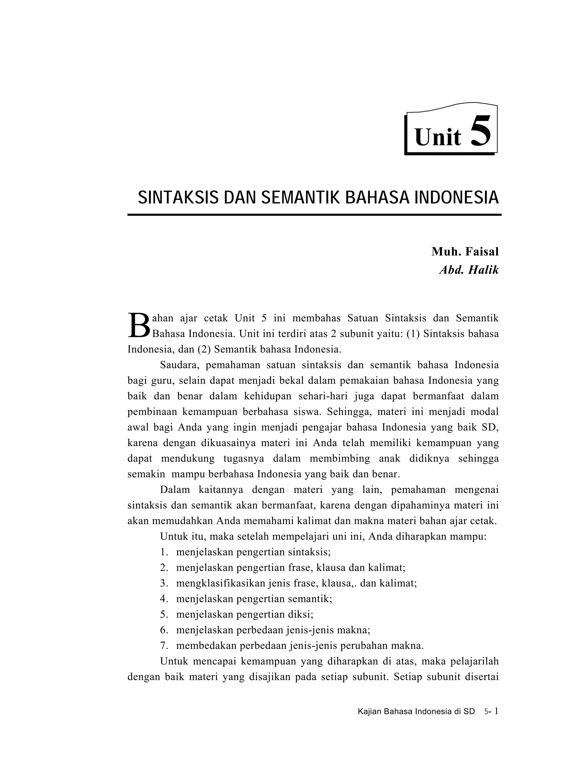 Sintaksis dan Semantik | PDF