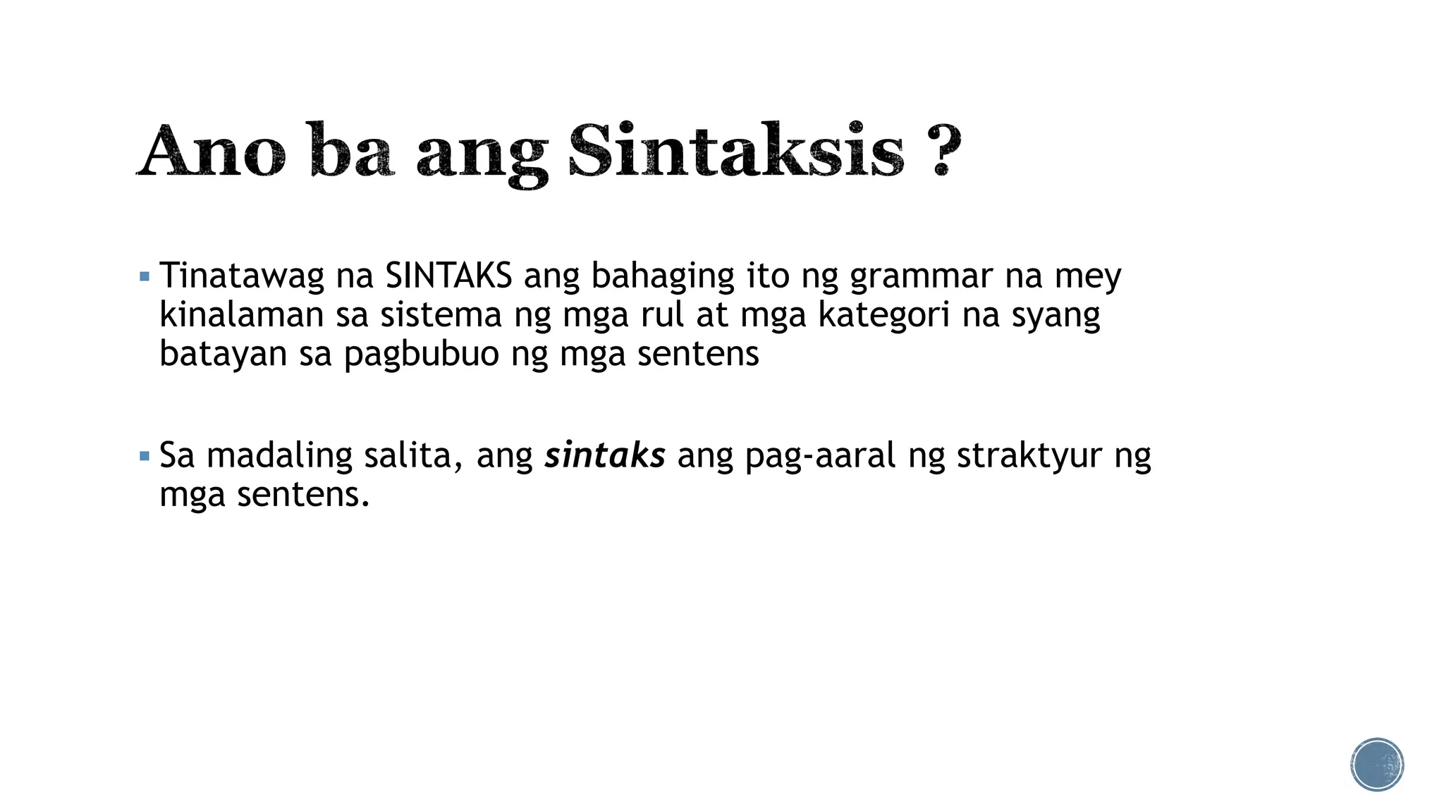 Sintaksis | PPTX