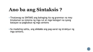 Sintaksis | PPTX
