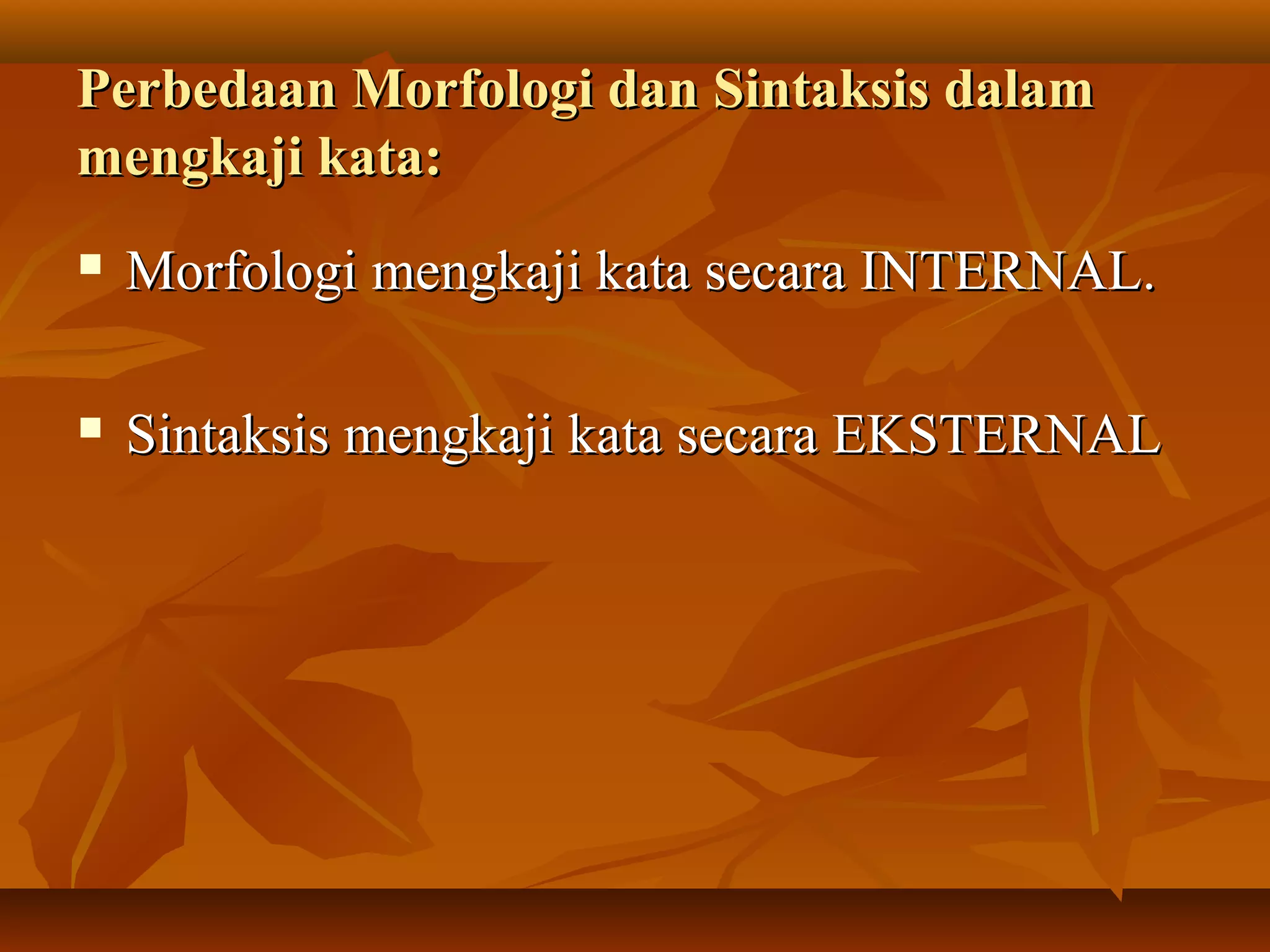 Sintaksis bahasa indonesia | PPT