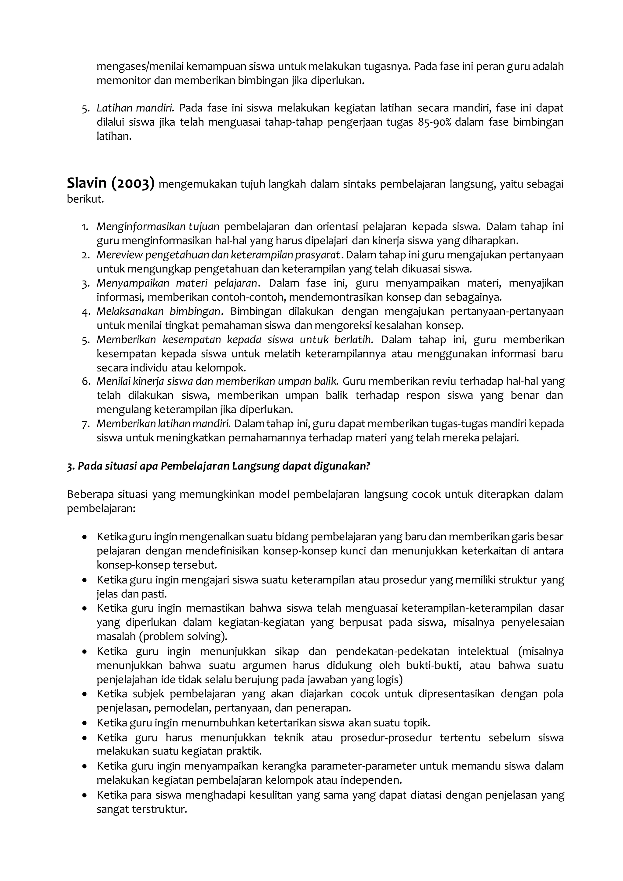 Sintaks Model Pembelajaran Langsung.docx
