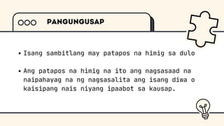 Sintaksis ng Wikang Filipino o Palabuoan | PDF