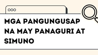 Sintaksis ng Wikang Filipino o Palabuoan | PDF