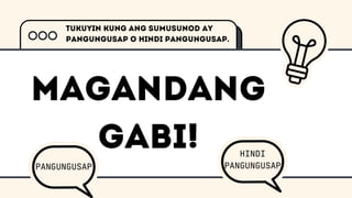Sintaksis ng Wikang Filipino o Palabuoan | PDF