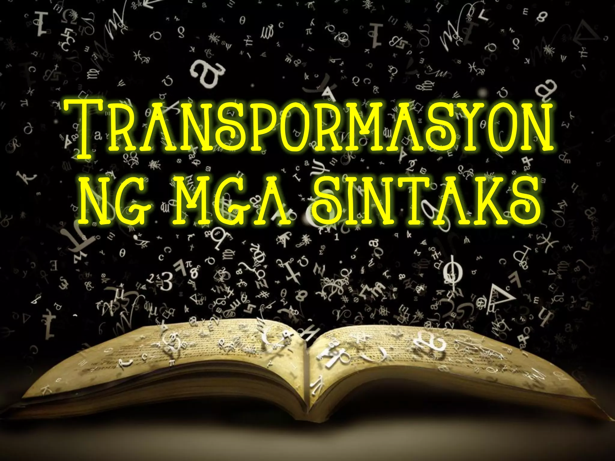 Introduksyon sa Pag- aaral ng Wika (Sintaks) | PDF