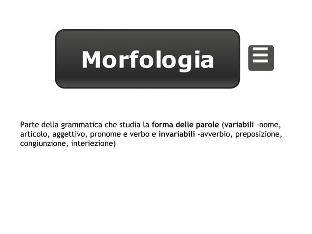 Sintassi e morfologia: di cosa stiamo parlando | PPT