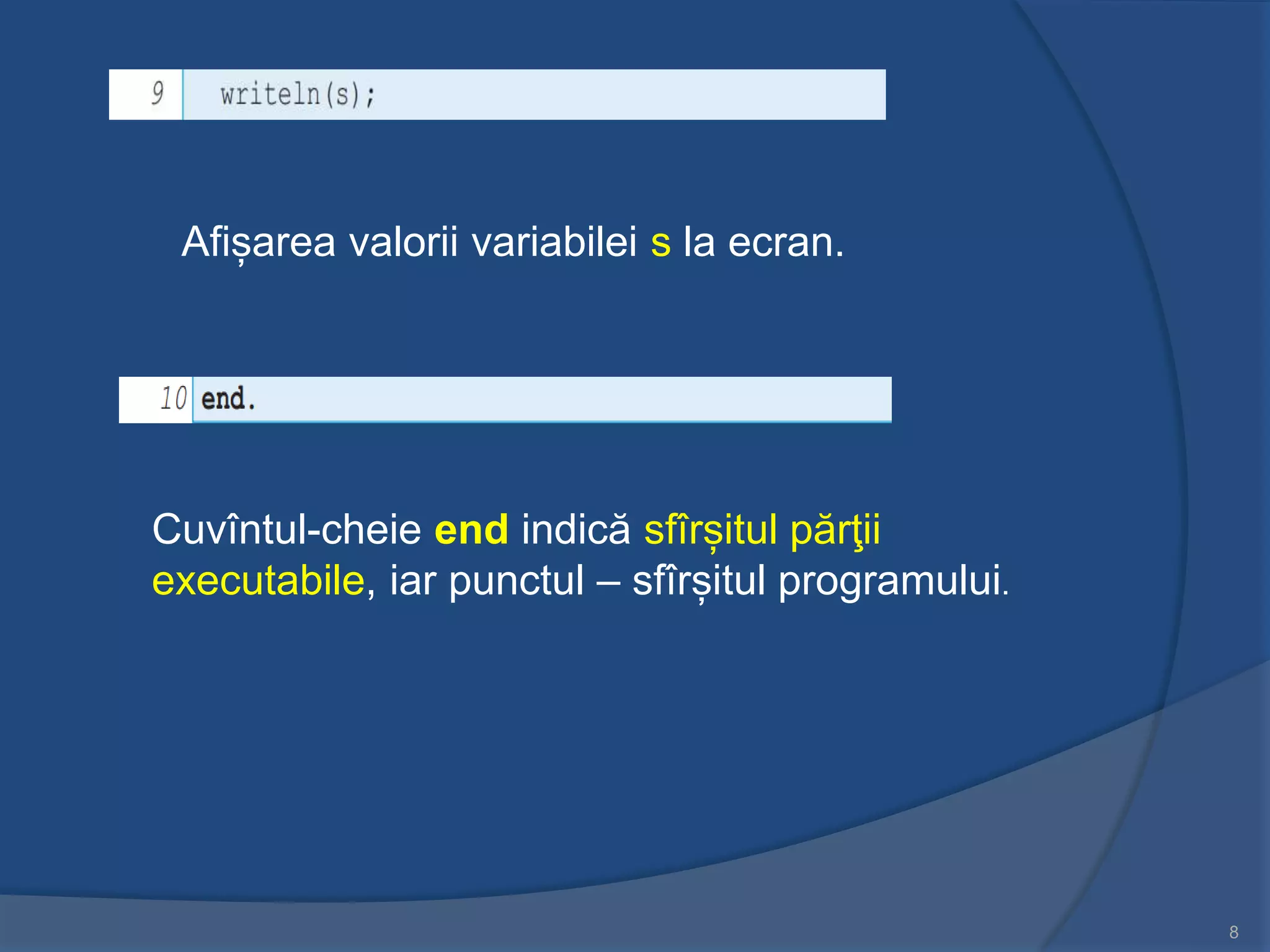 Sintaxa si limbajul pascal | PPT