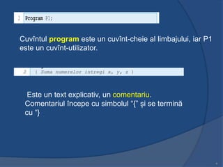 Sintaxa si limbajul pascal | PPT