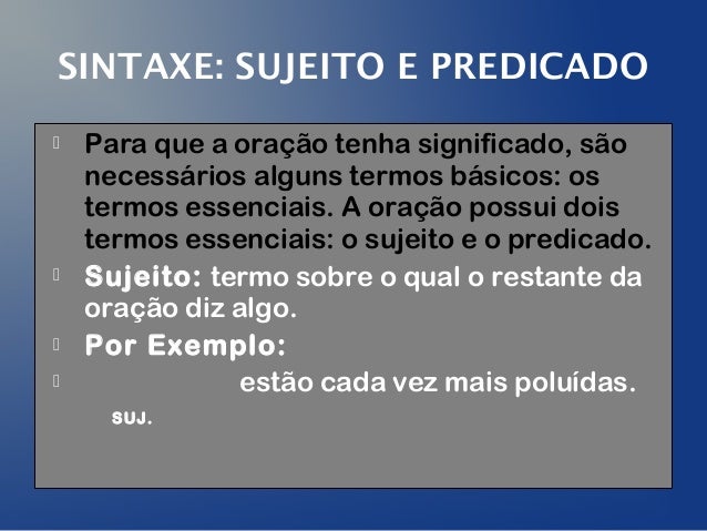 Sintaxe Exemplos