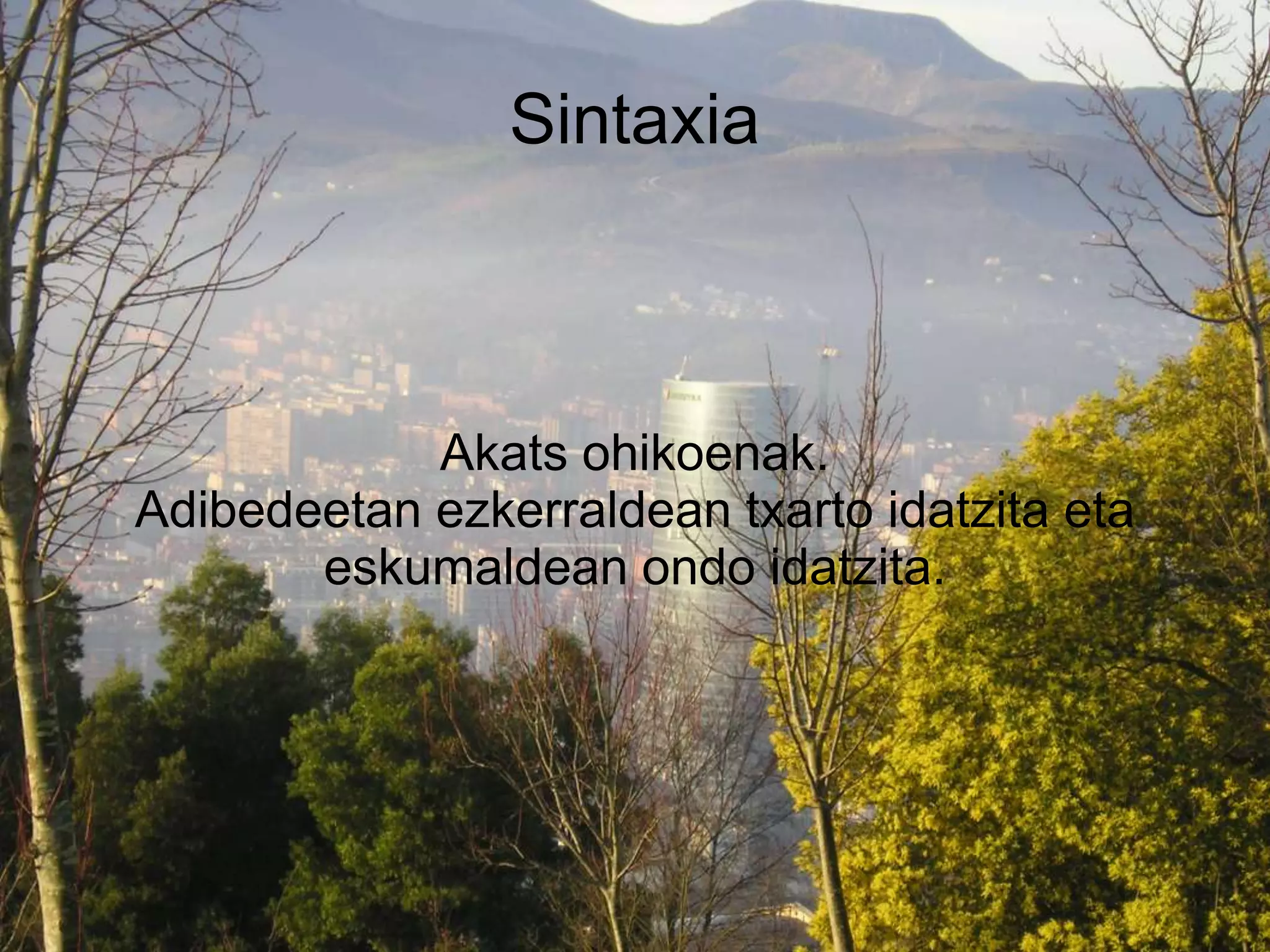 Sintaxia euskera | PPTX
