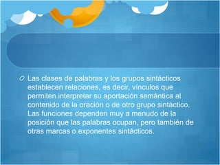 Sintaxis de la oración en español .pptx